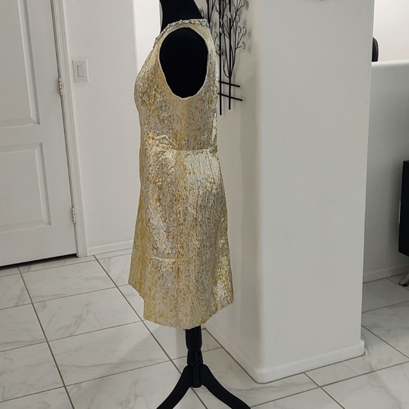 Boston Proper | Dresses | New Boston Proper Metallicgold Sheath Dress ...